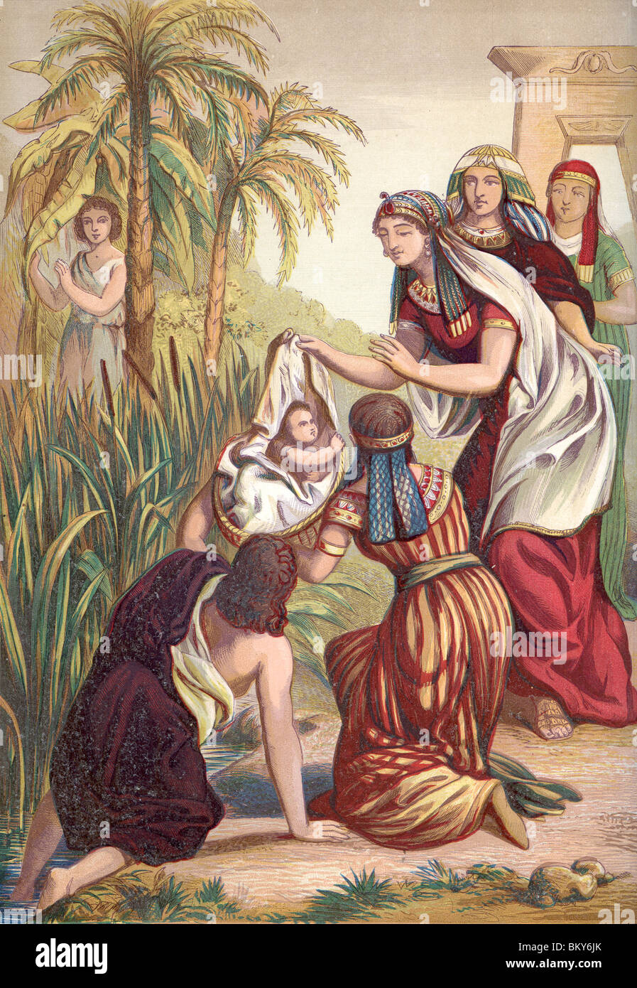 Finding of Moses Stock Photo - Alamy