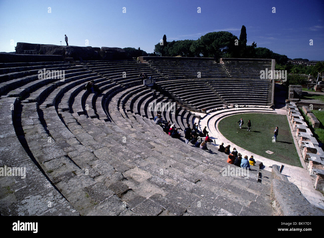 Ancient roman theater in ostia antica hi-res stock photography and ...