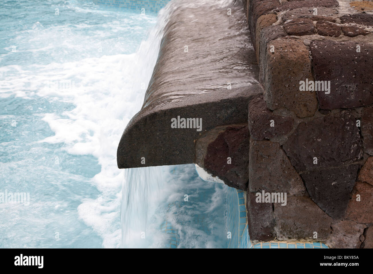 falling water in a thermal bath in Italy Stock Photo - Alamy