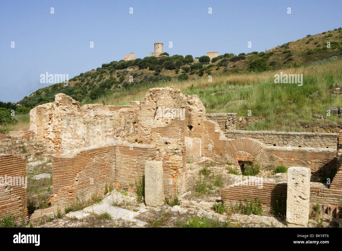 Archeological site and ruins of Velia, Elea, Campania, Italy Stock ...