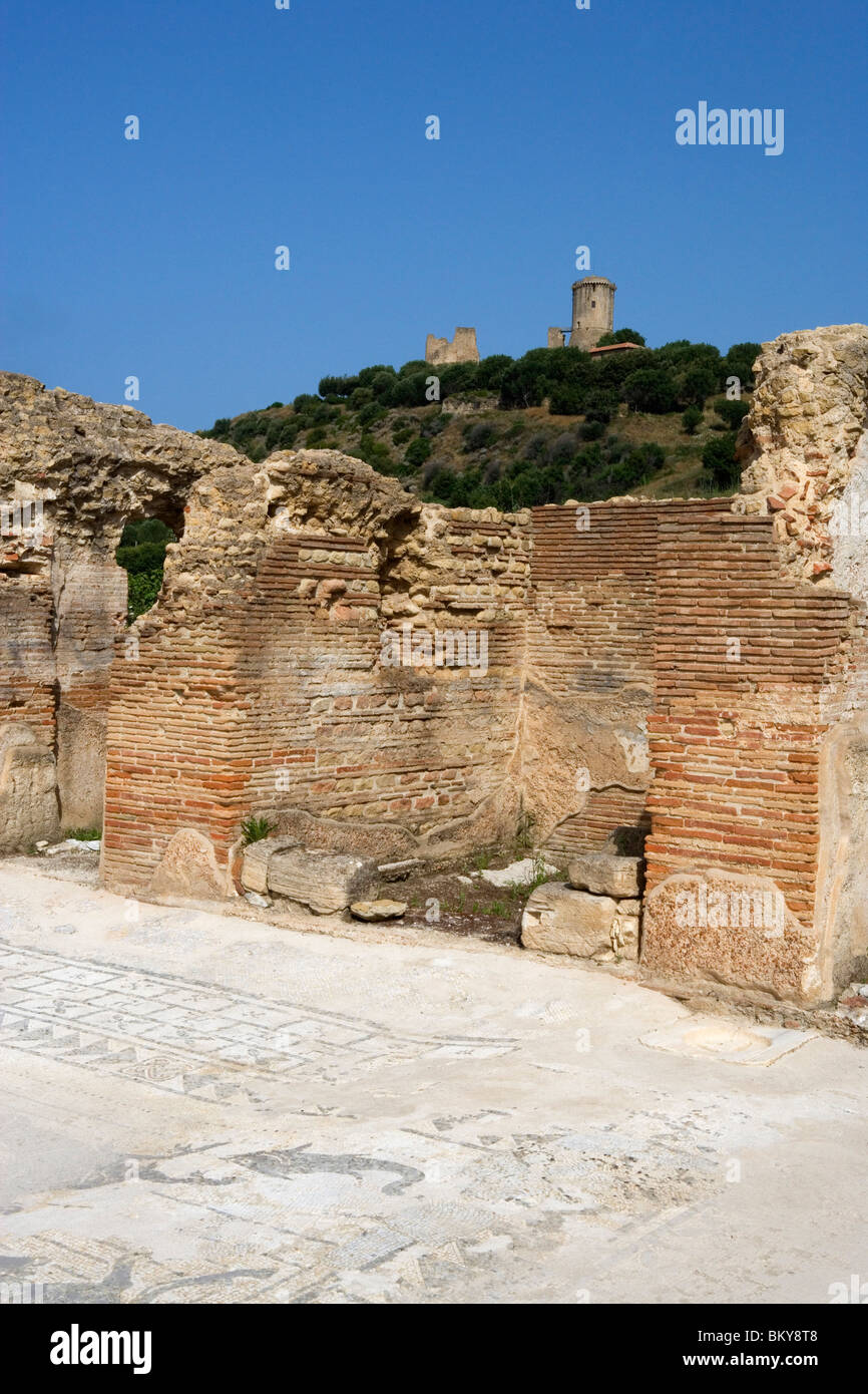Archeological site and ruins of Velia, Elea, Campania, Italy Stock ...