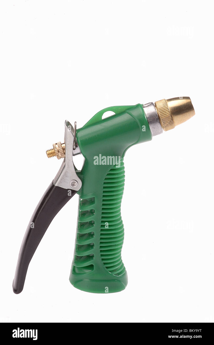 A water gun upright in front of white background Stock Photo - Alamy