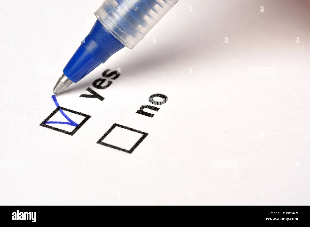 Yes or No Stock Photo - Alamy