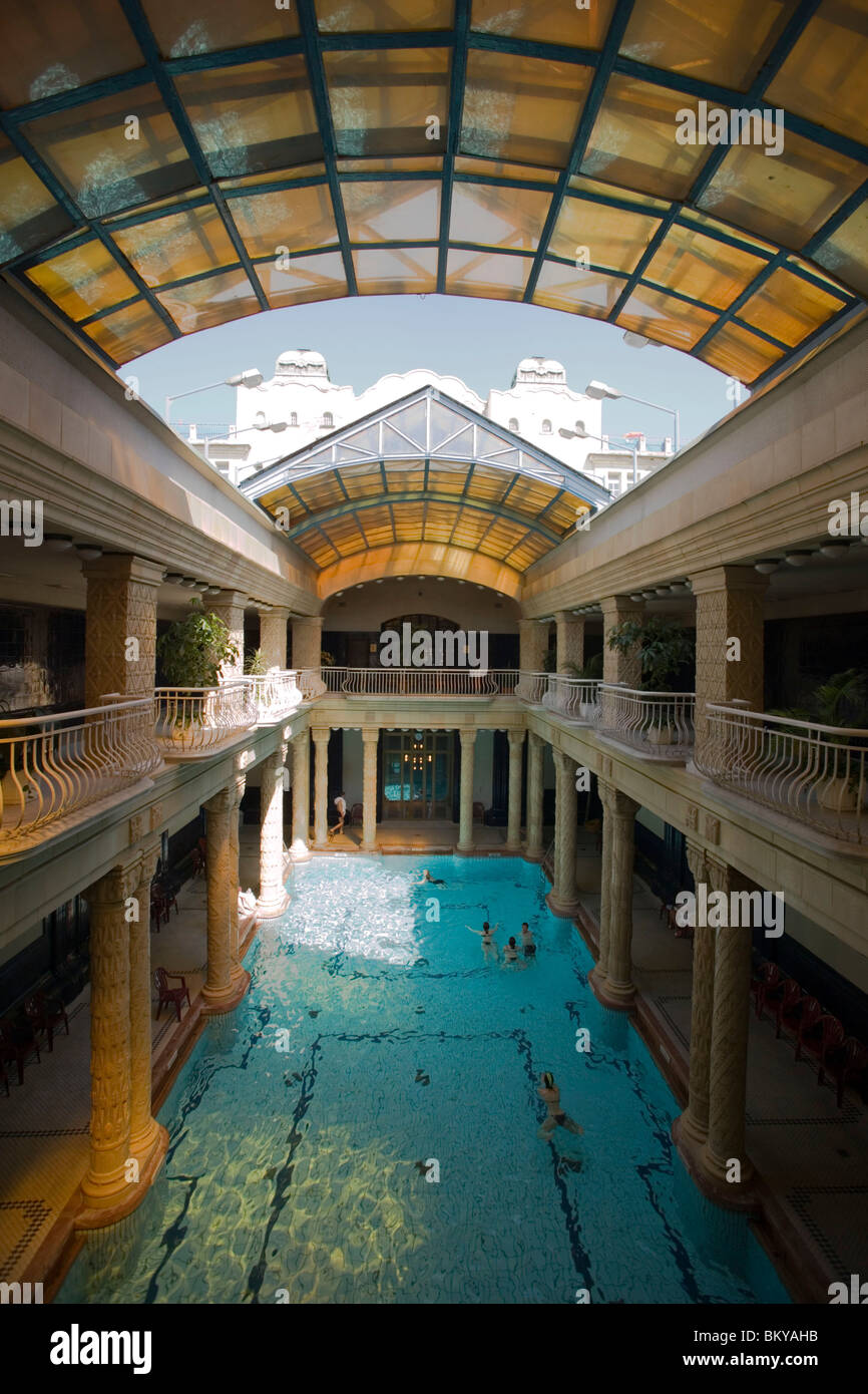 View inside the Gellert Baths, View inside the Gellert Baths, Buda ...