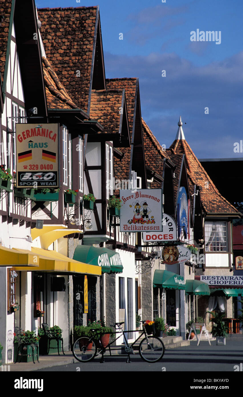 German shops, Blumenau, Santa Catarina, Brazil Stock Photo - Alamy