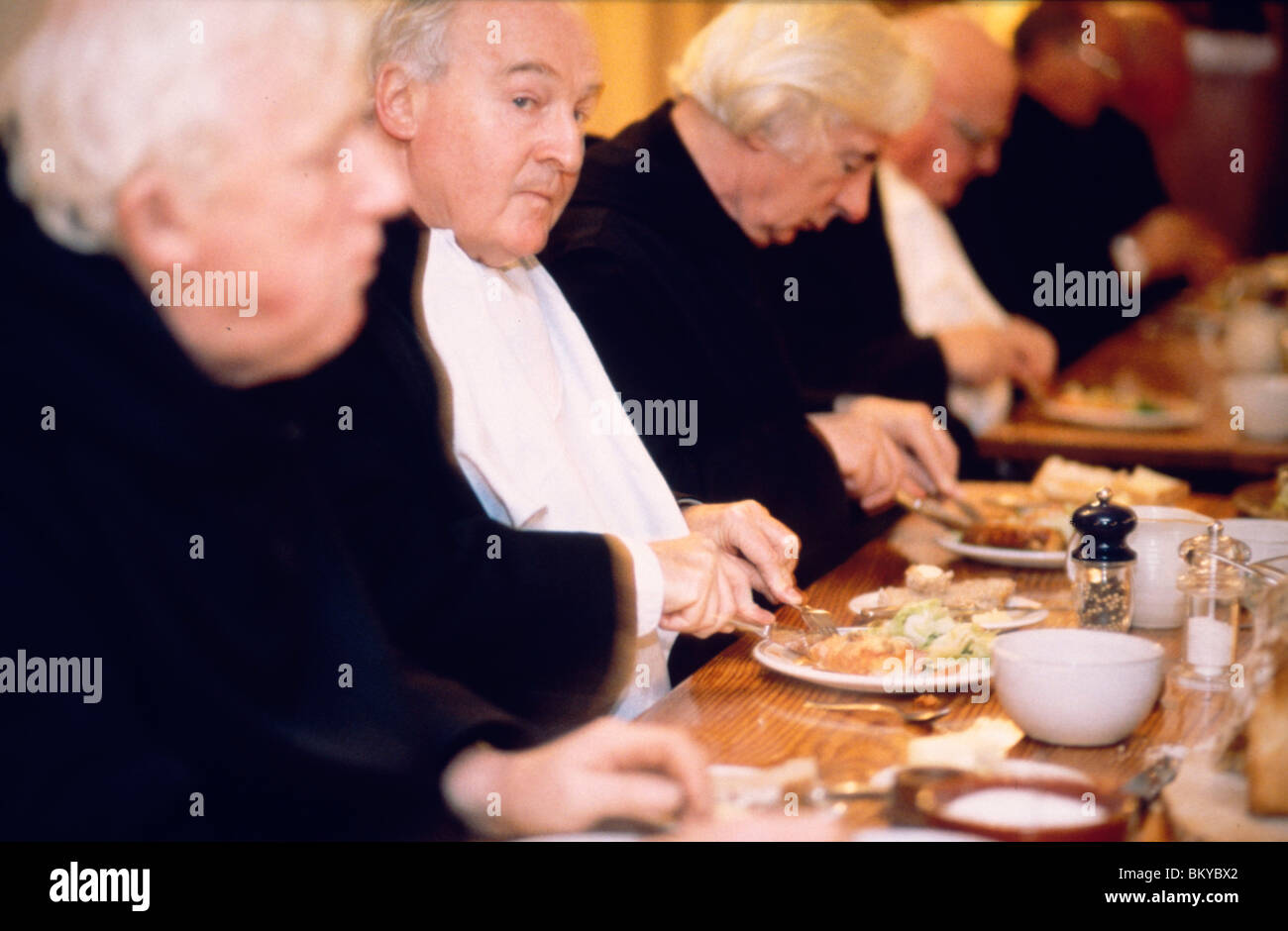Catholic monks eating hi-res stock photography and images - Alamy