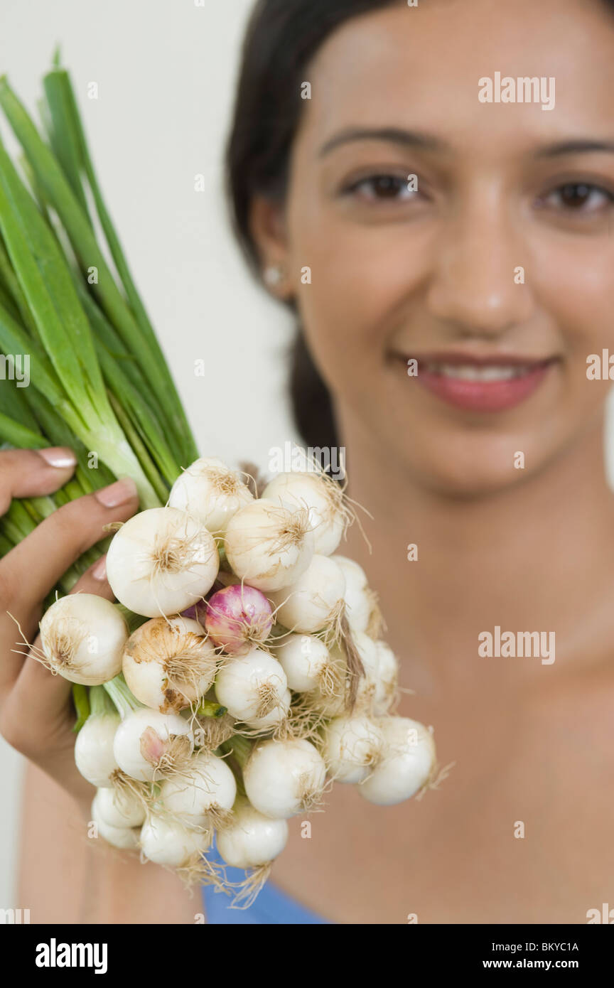 Bunch of spring onions hi-res stock photography and images - Alamy