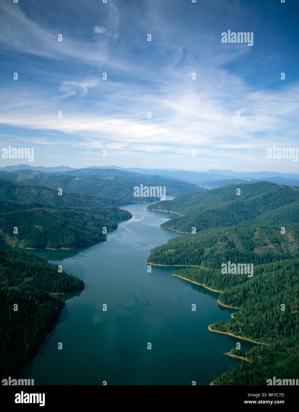 Whiskeytown - Shasta -Trinity National Recreation Area, aerial view of ...