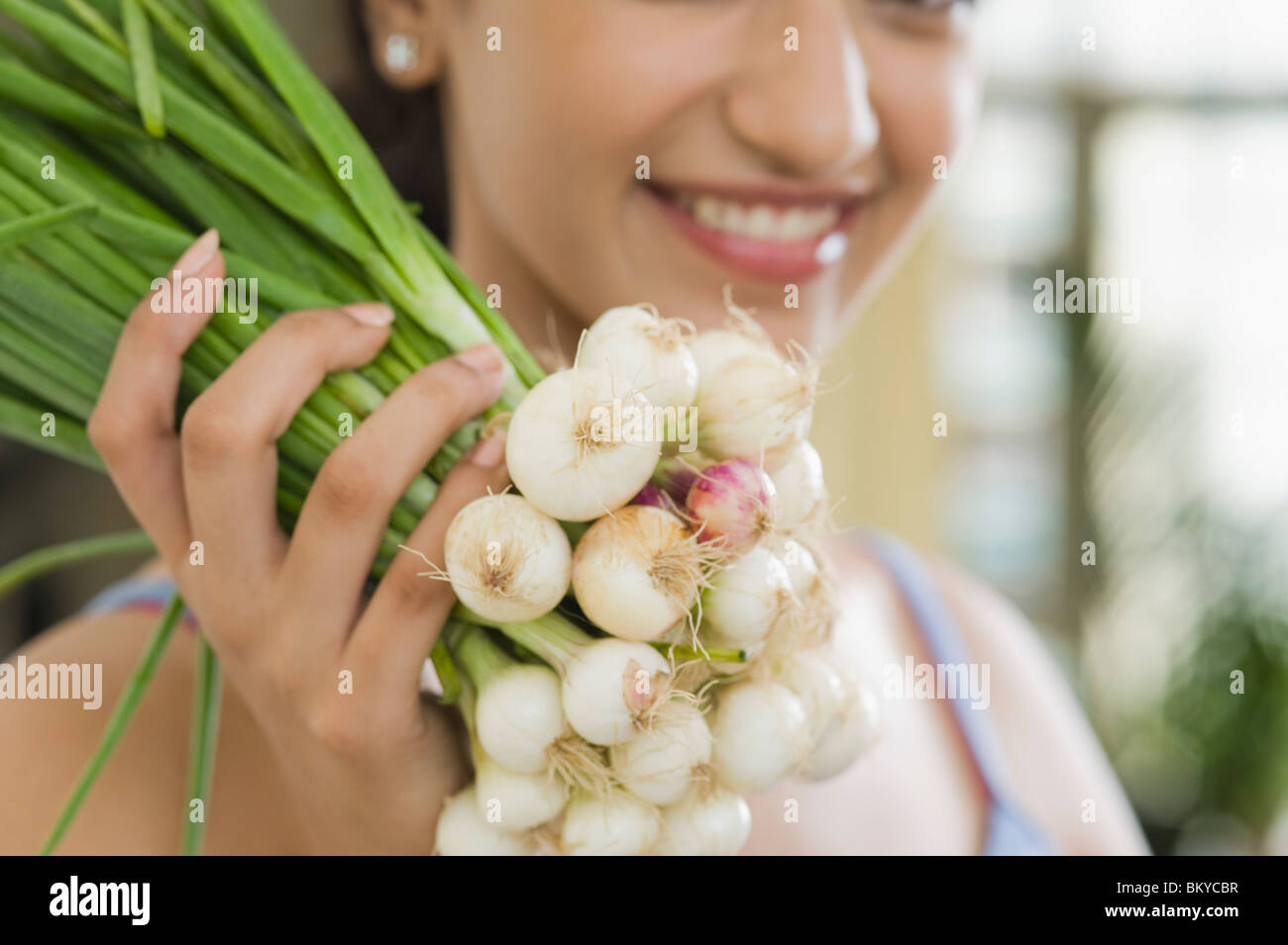 Image of spring onions hi-res stock photography and images - Alamy