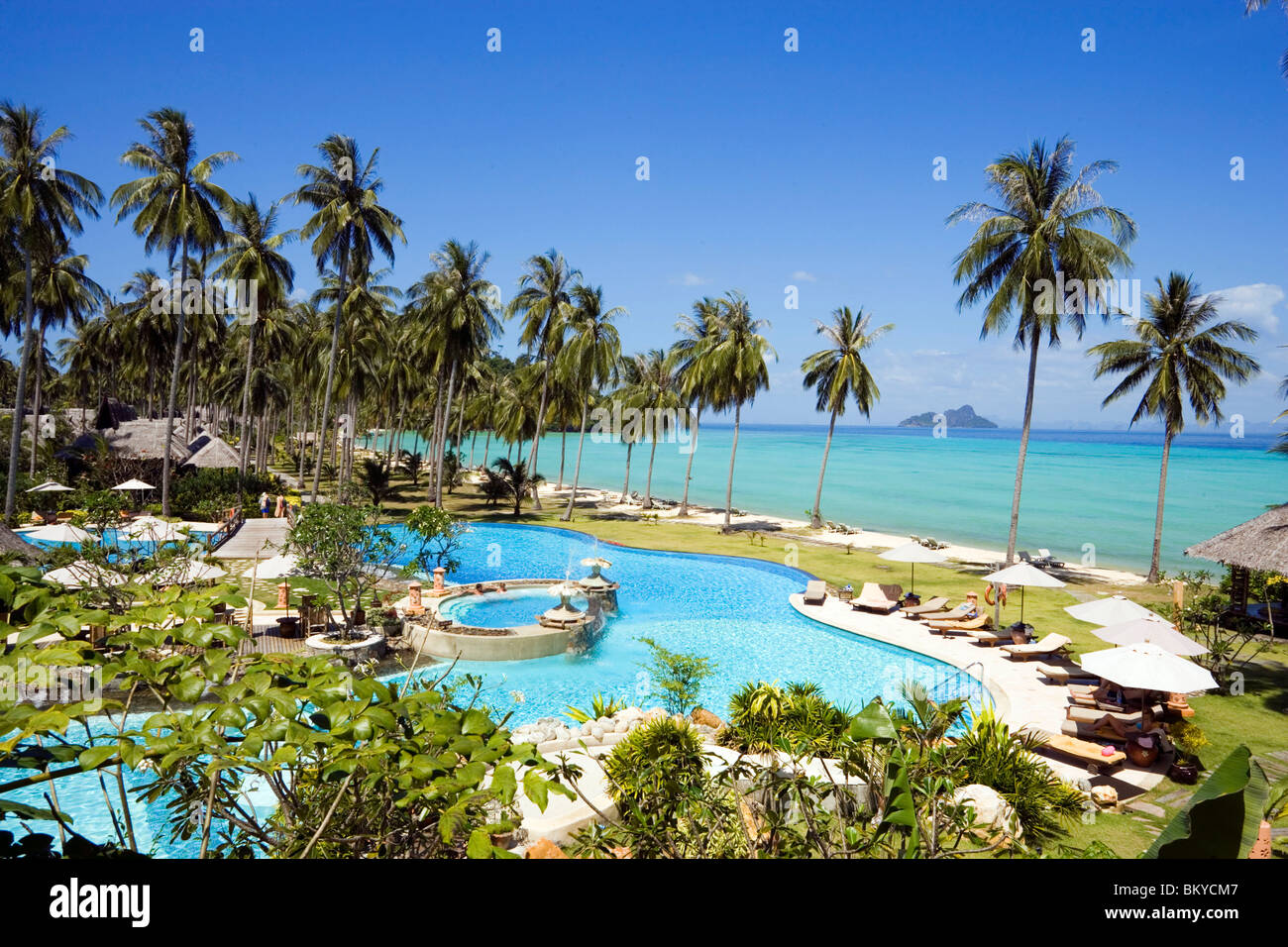 View over Pee Pee Island Village Beach Resort and Spa, Ko Phi Phi Don ...