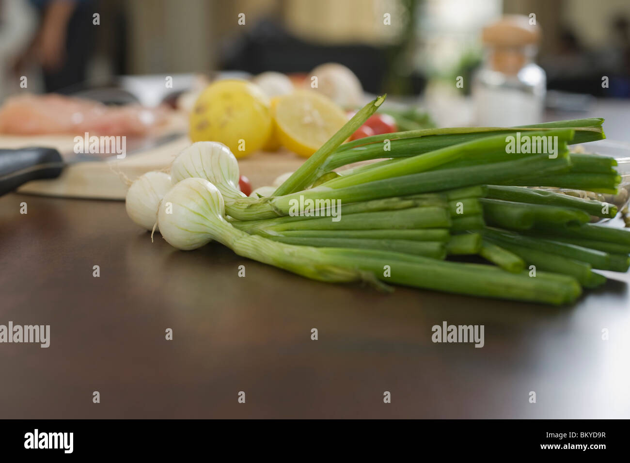 Vegetables on the kitchen counter Stock Photo - Alamy
