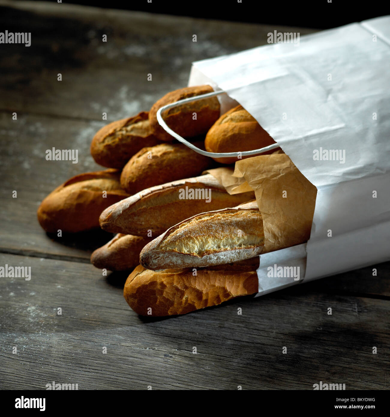 Bag of bread Stock Photo - Alamy