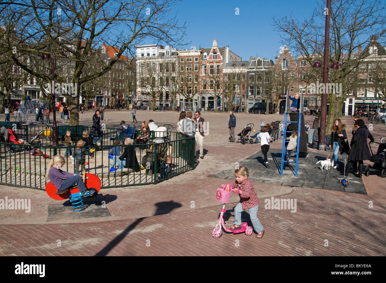 Playground Amstelveld Amsterdam Prinsengracht Stock Photo - Alamy