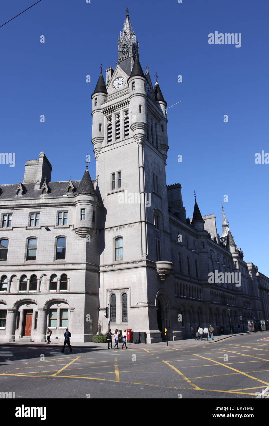 Town House clock tower Aberdeen Scotland May 2010 Stock Photo - Alamy