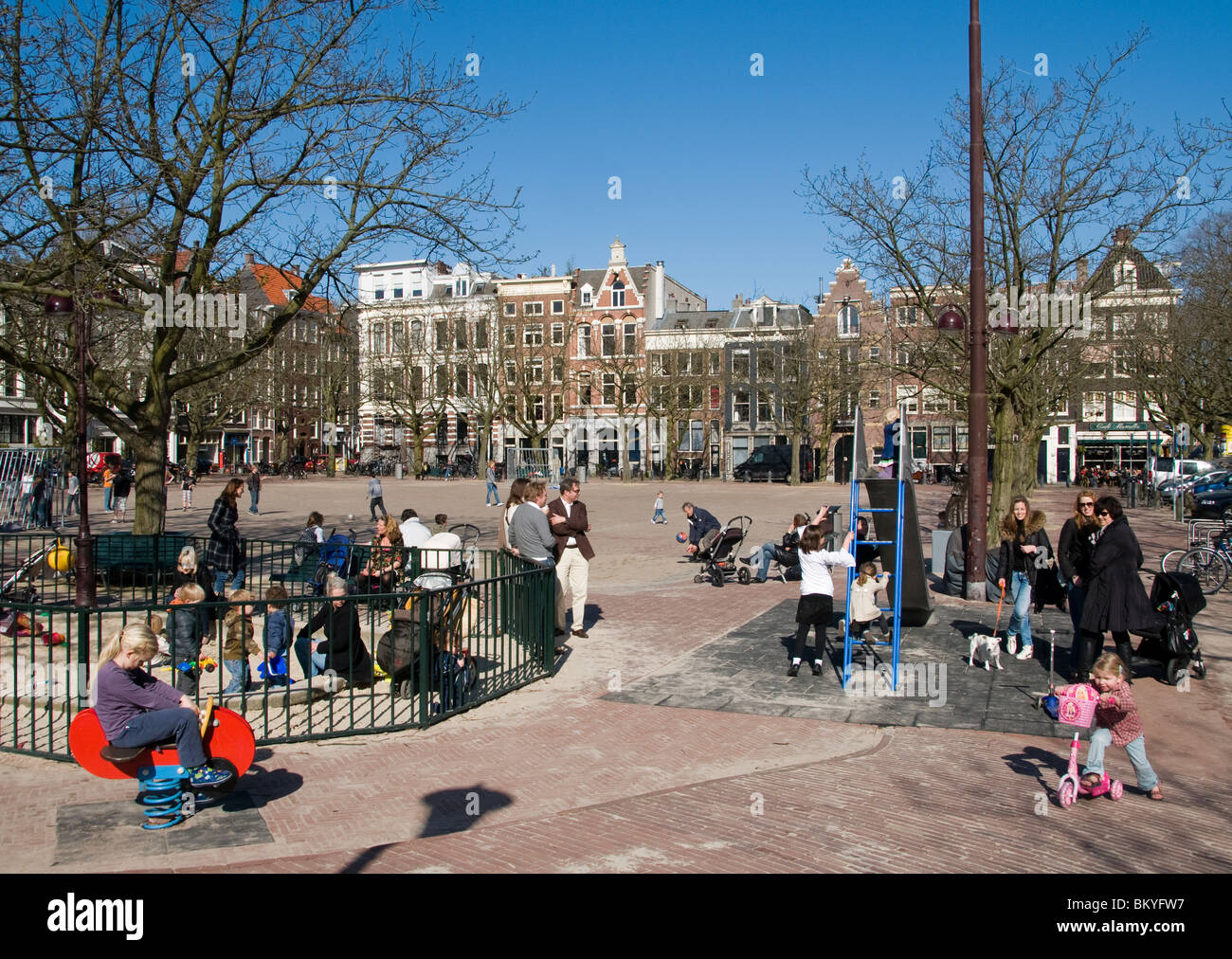 Playground Amstelveld Amsterdam Prinsengracht Stock Photo - Alamy