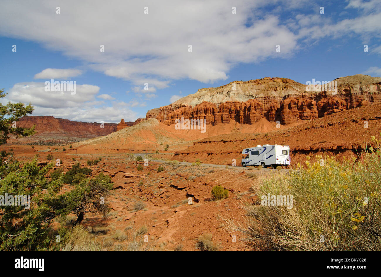 Capitol reef national park utah rv hi-res stock photography and images ...