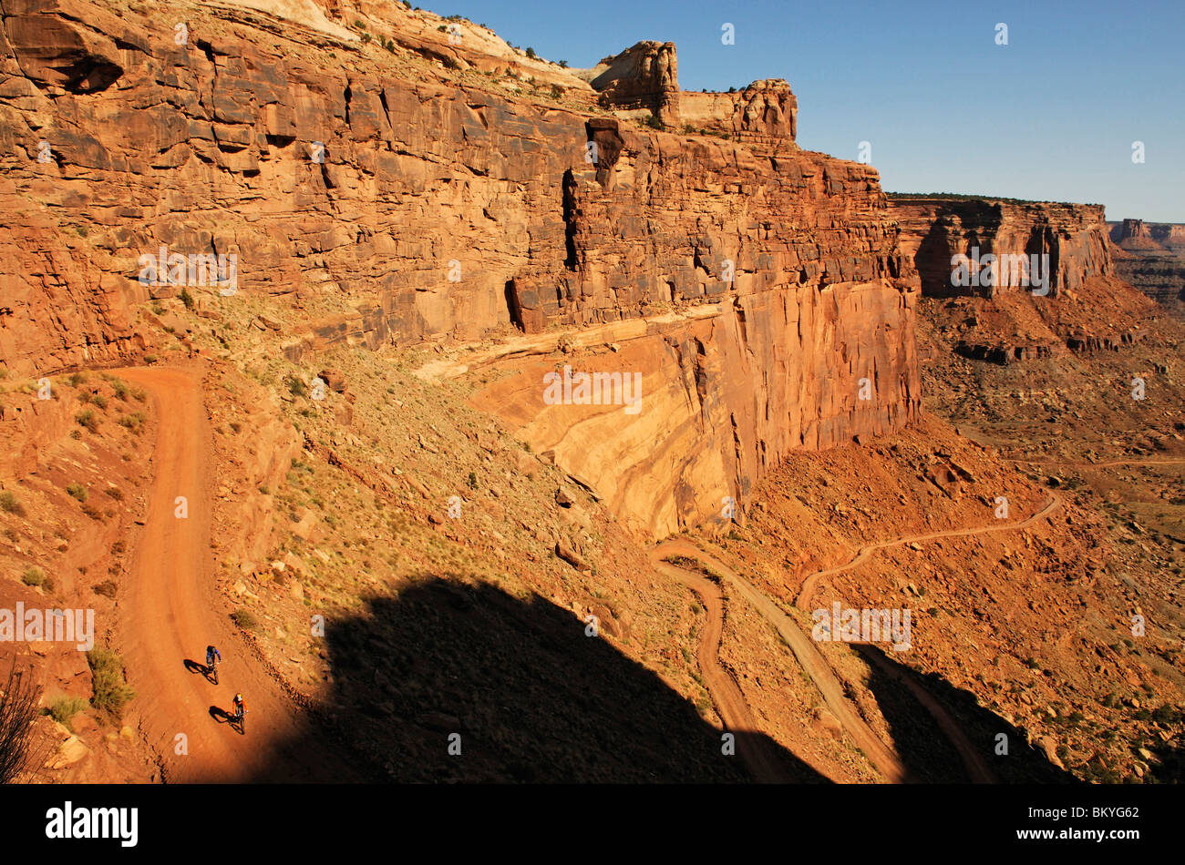 Mountain biker, White Rim Trail, Moab, Utah, USA Stock Photo - Alamy