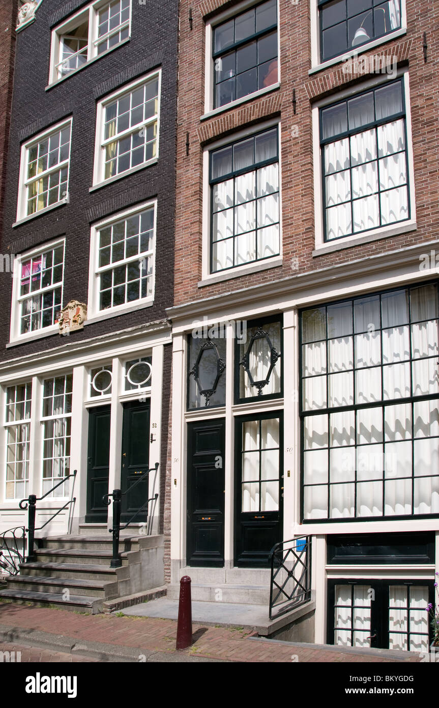 Amsterdam Holland Brouwersgracht canal house stairs Stock Photo - Alamy