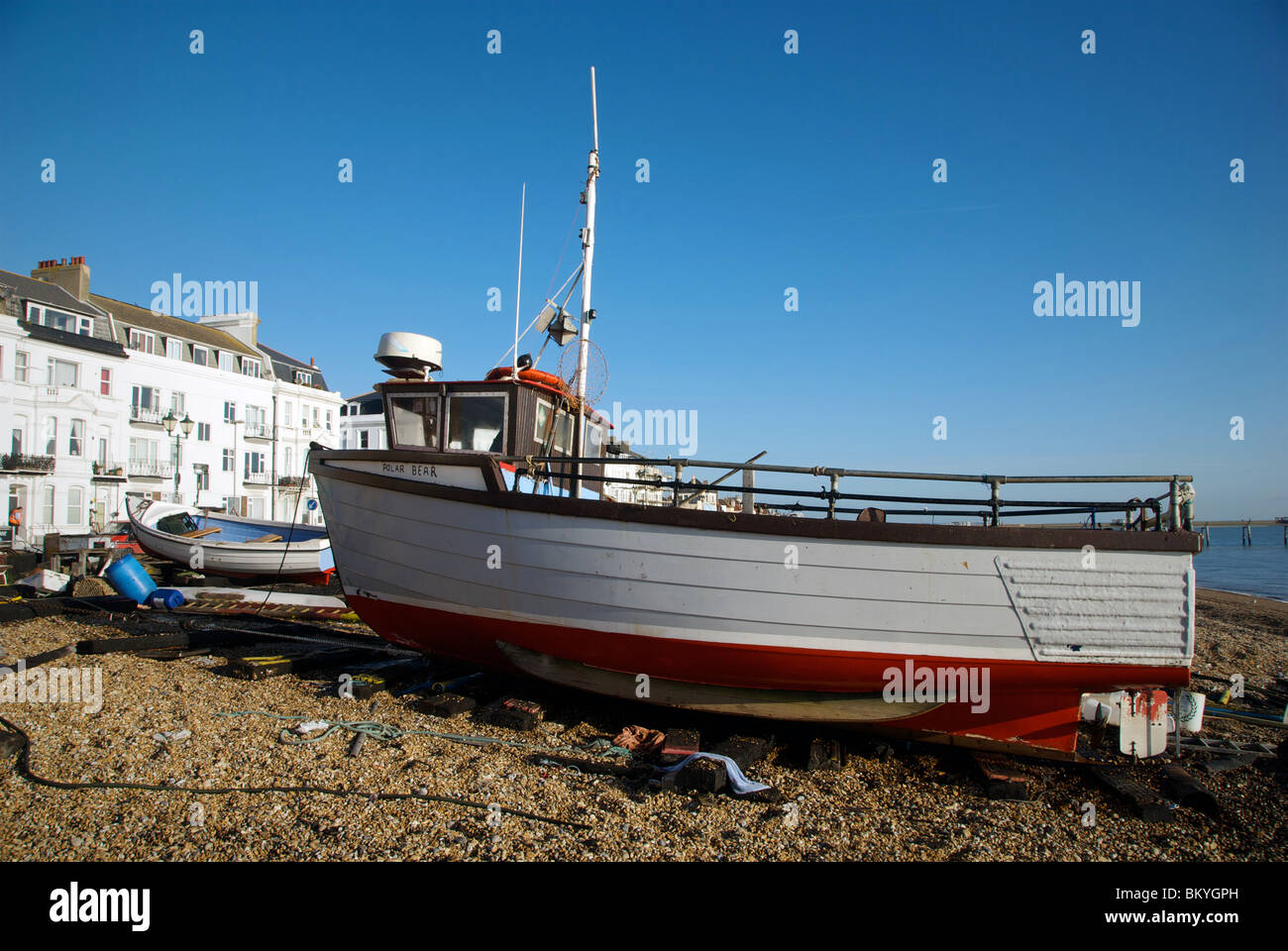 Deal Walmer Kent UK Seafront Beach Fishing Boats Stock Photo - Alamy