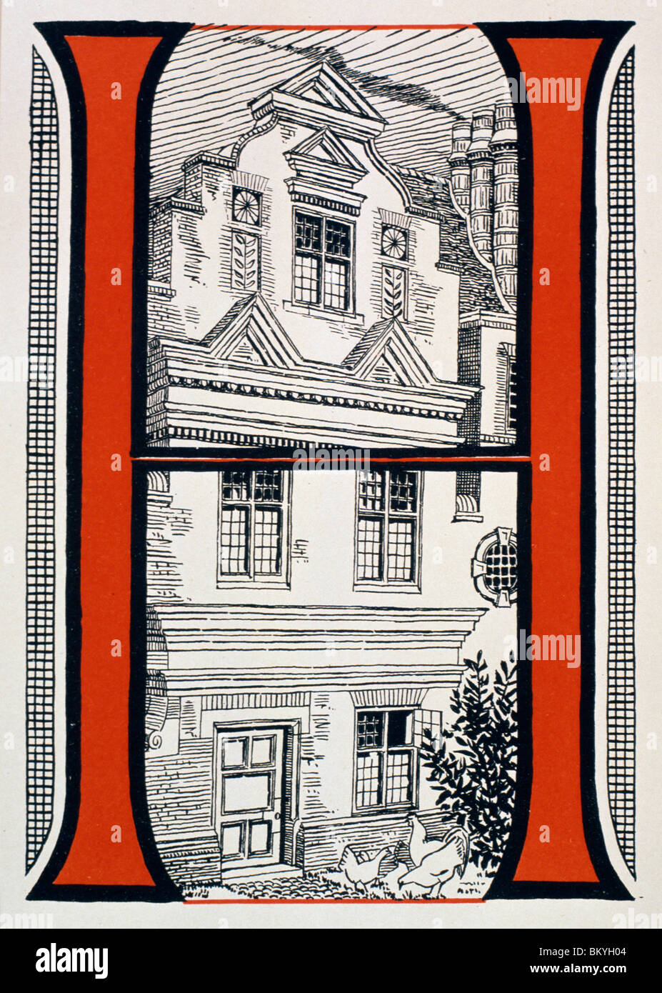 The Letter H (Is For House), from book ABC by Theodore Howard, USA ...