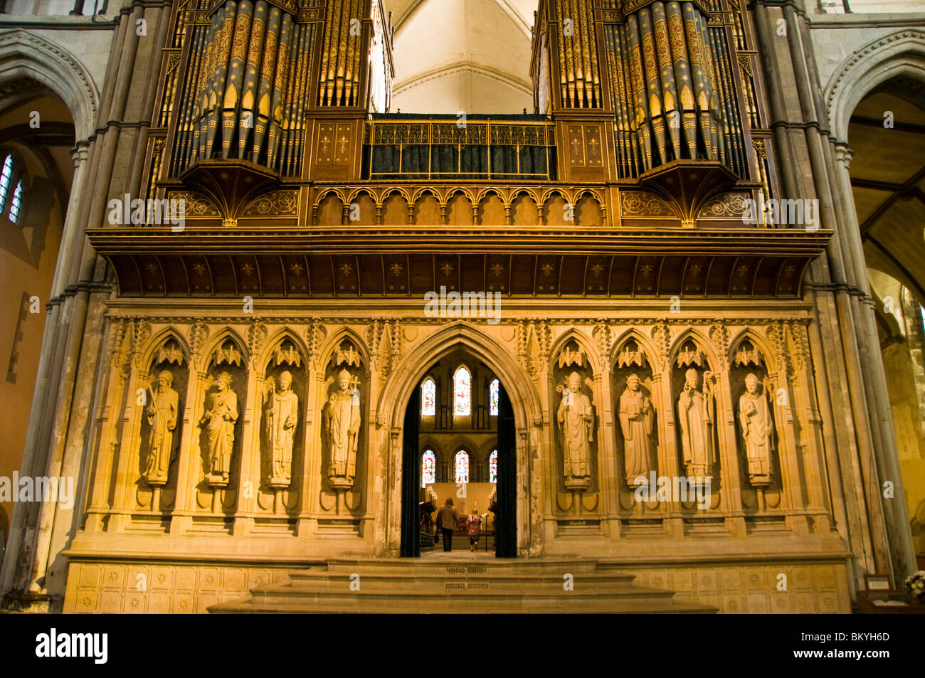 Interior of Rochester Cathedral, Rochester, Kent, UK Stock Photo - Alamy