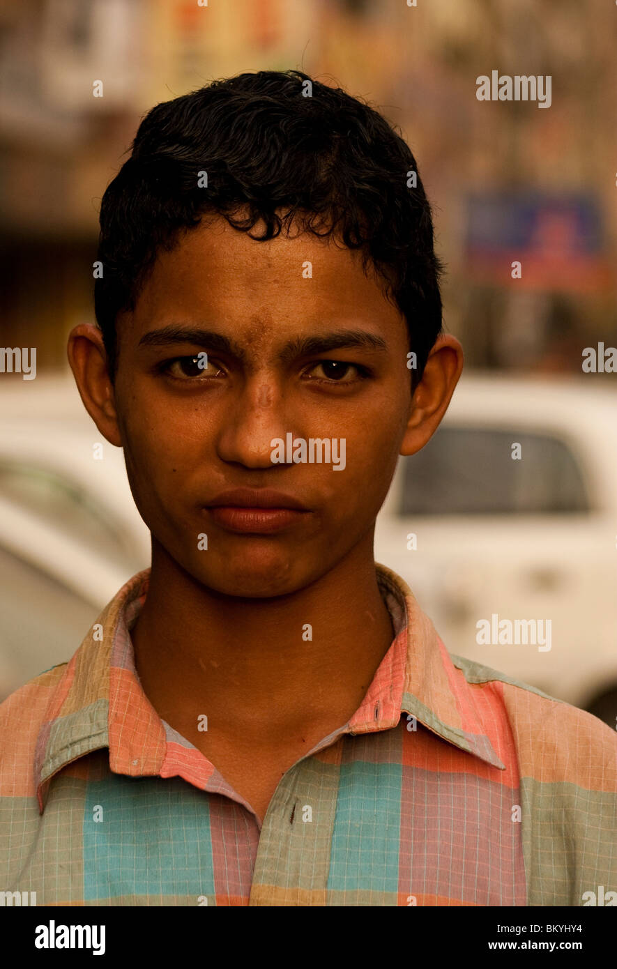 angry young man in Delhi, India Stock Photo - Alamy