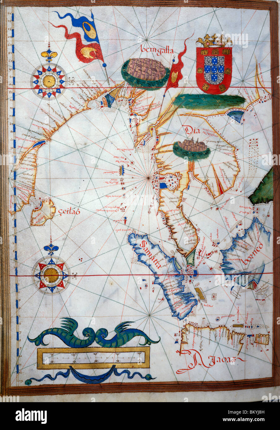 Portuguese rose map hi-res stock photography and images - Alamy