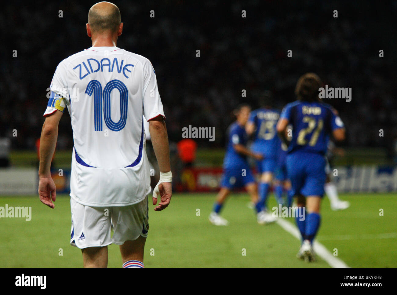 BERLIN - JULY 9: Zinedine Zidane of France in action during the 2006 ...