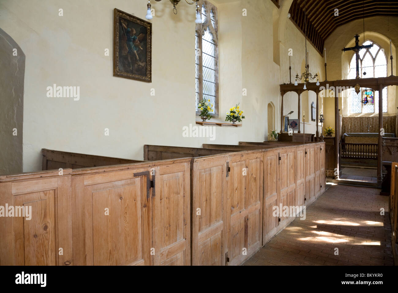 The unique 18th century box pews at St Lawrence church, Ingworth ...