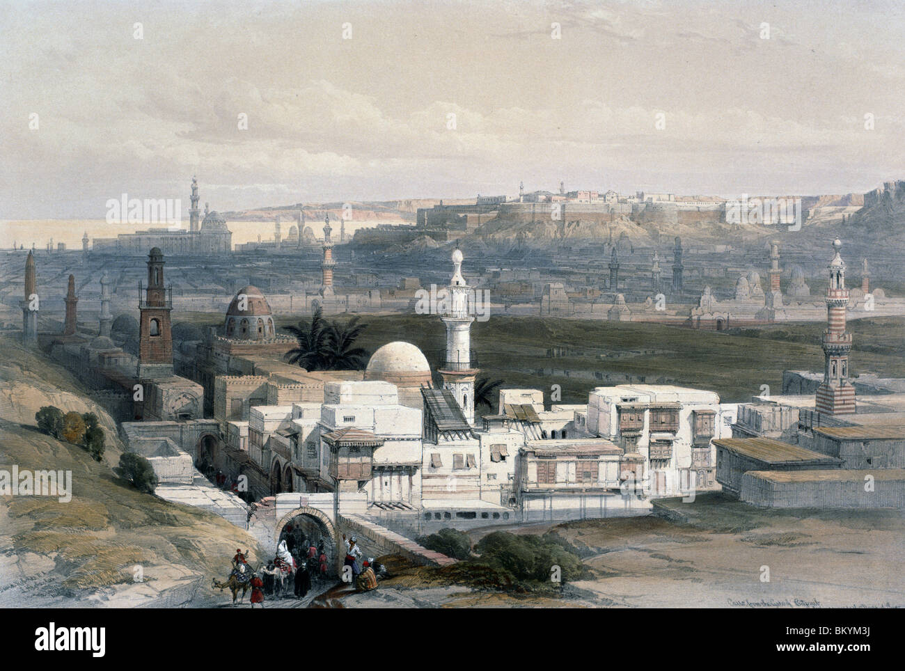 Cairo from Gate of Ctizenib towards Desert of Suez from Egypt and Nubia ...