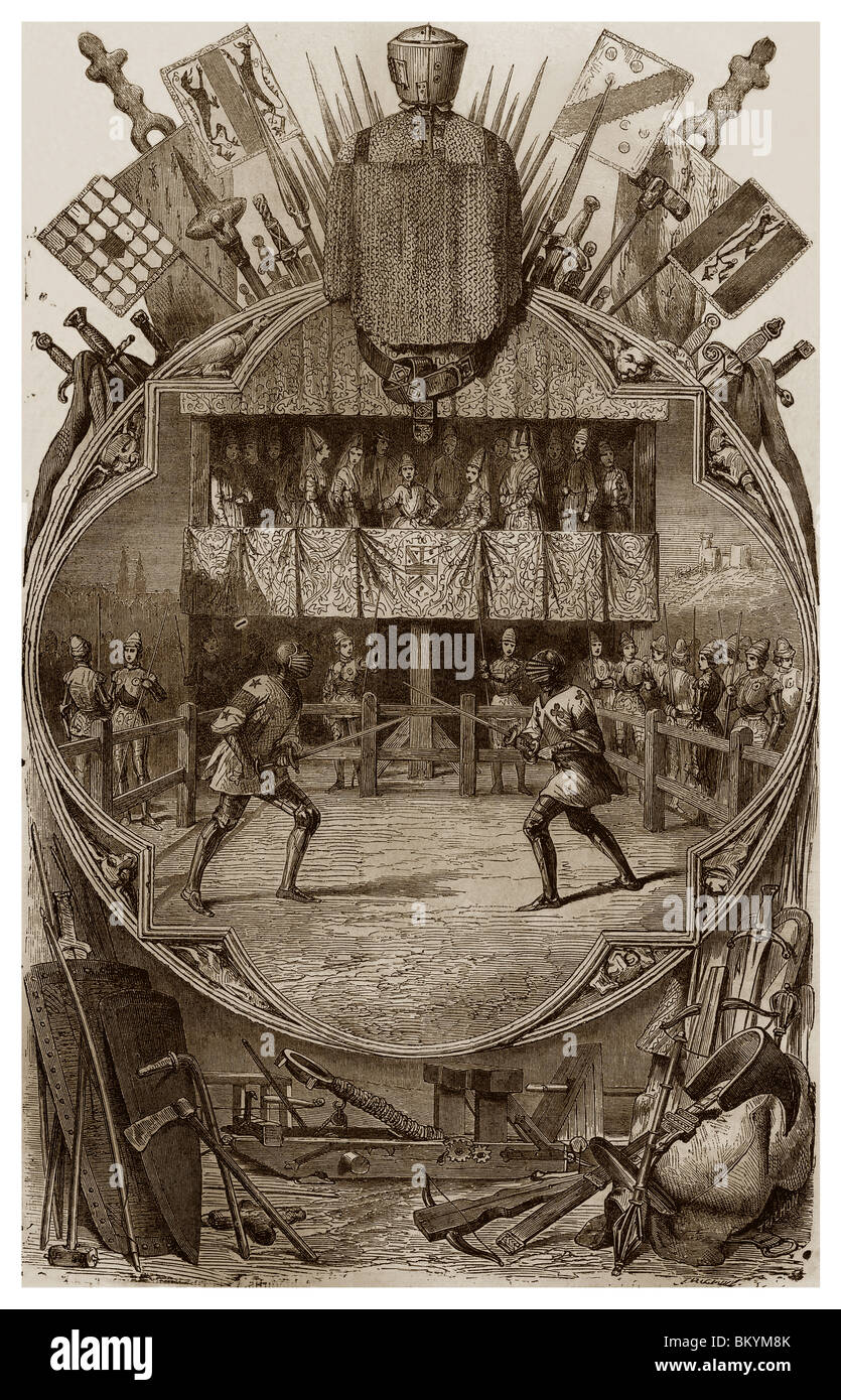 War weapons of the Middle Ages: sword, axe, mace, lance, javelin ...