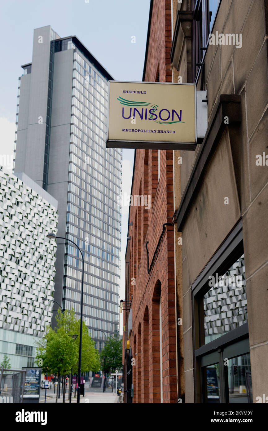 Unison Union Office Sheffield Stock Photo - Alamy