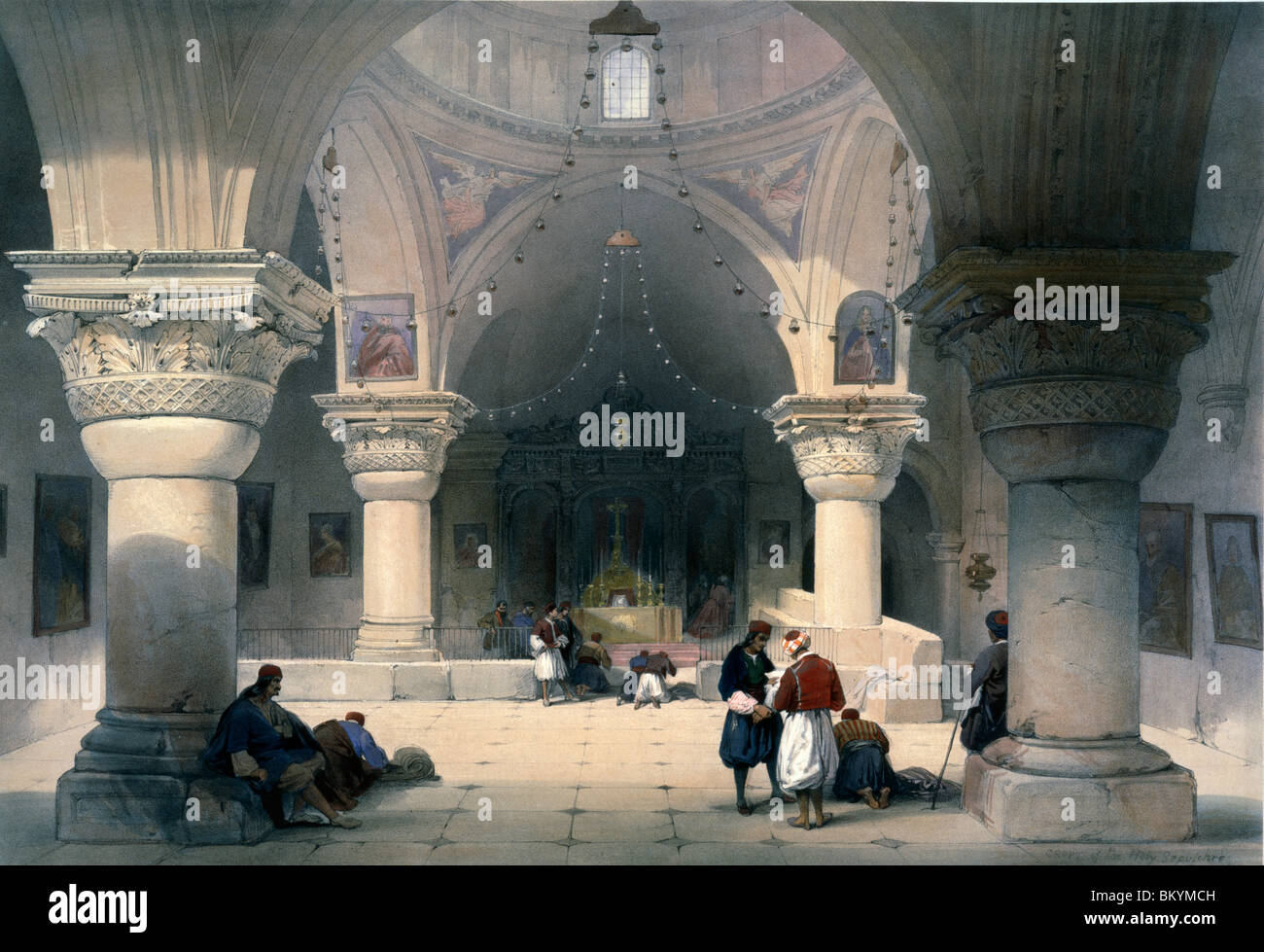 Chapel of St. Helena from Roberts views of the Holy Land by David ...