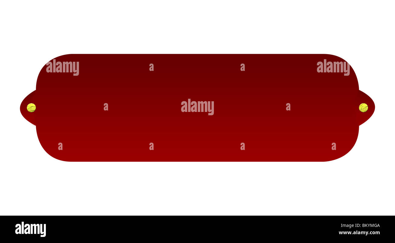 Blank red street sign isolated on white background Stock Photo - Alamy