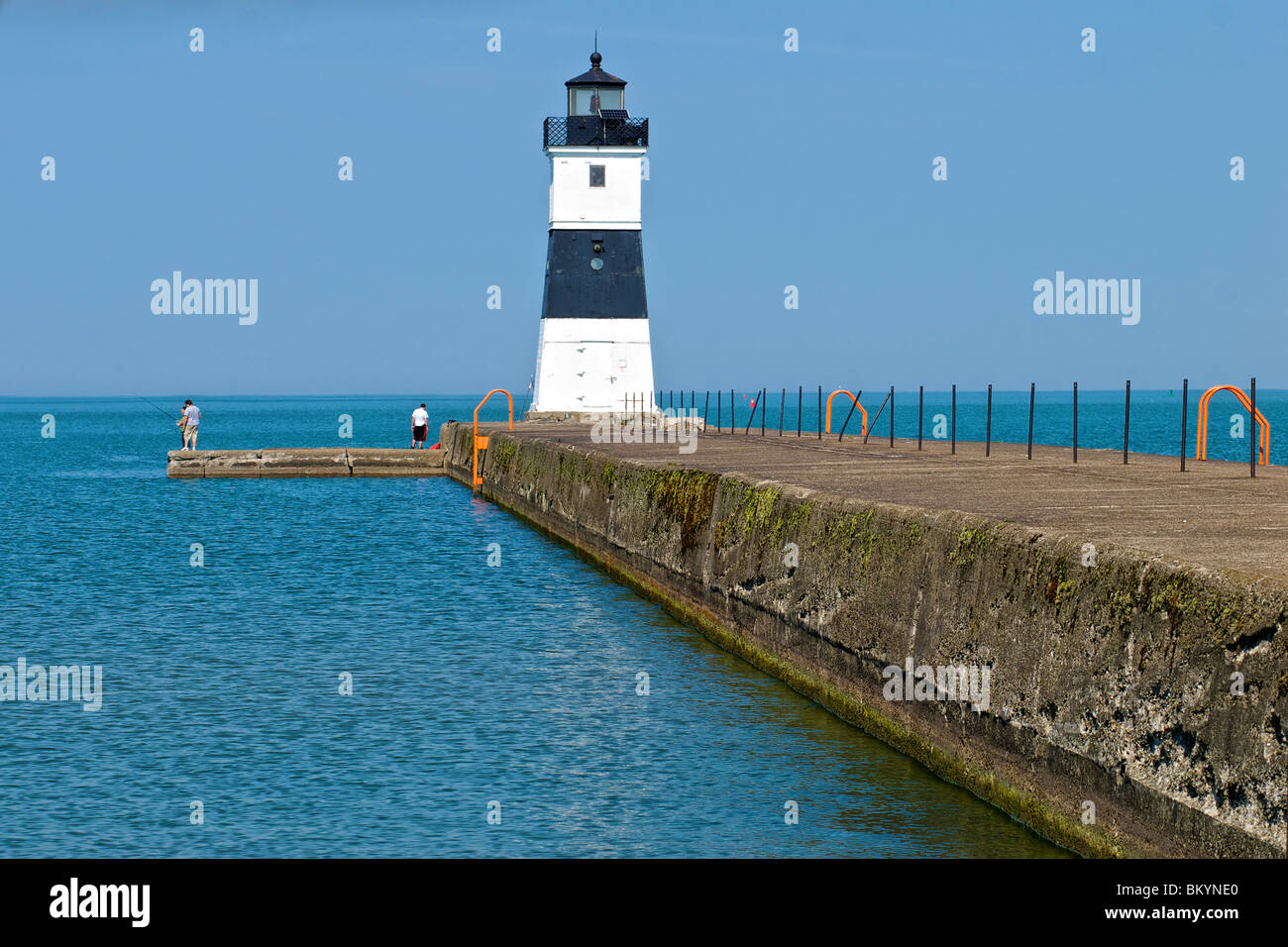 Presque Isle Lighthouse at Presque Isle in Erie Pennsylvania Stock ...