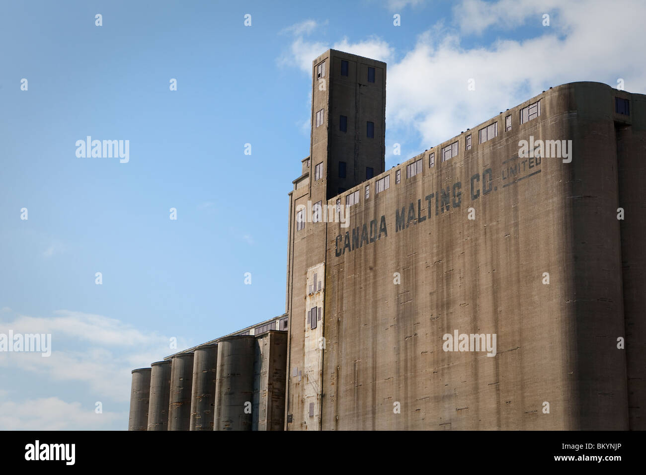 Canada Malting Co. grain processing tower is pictured in Toronto Stock ...