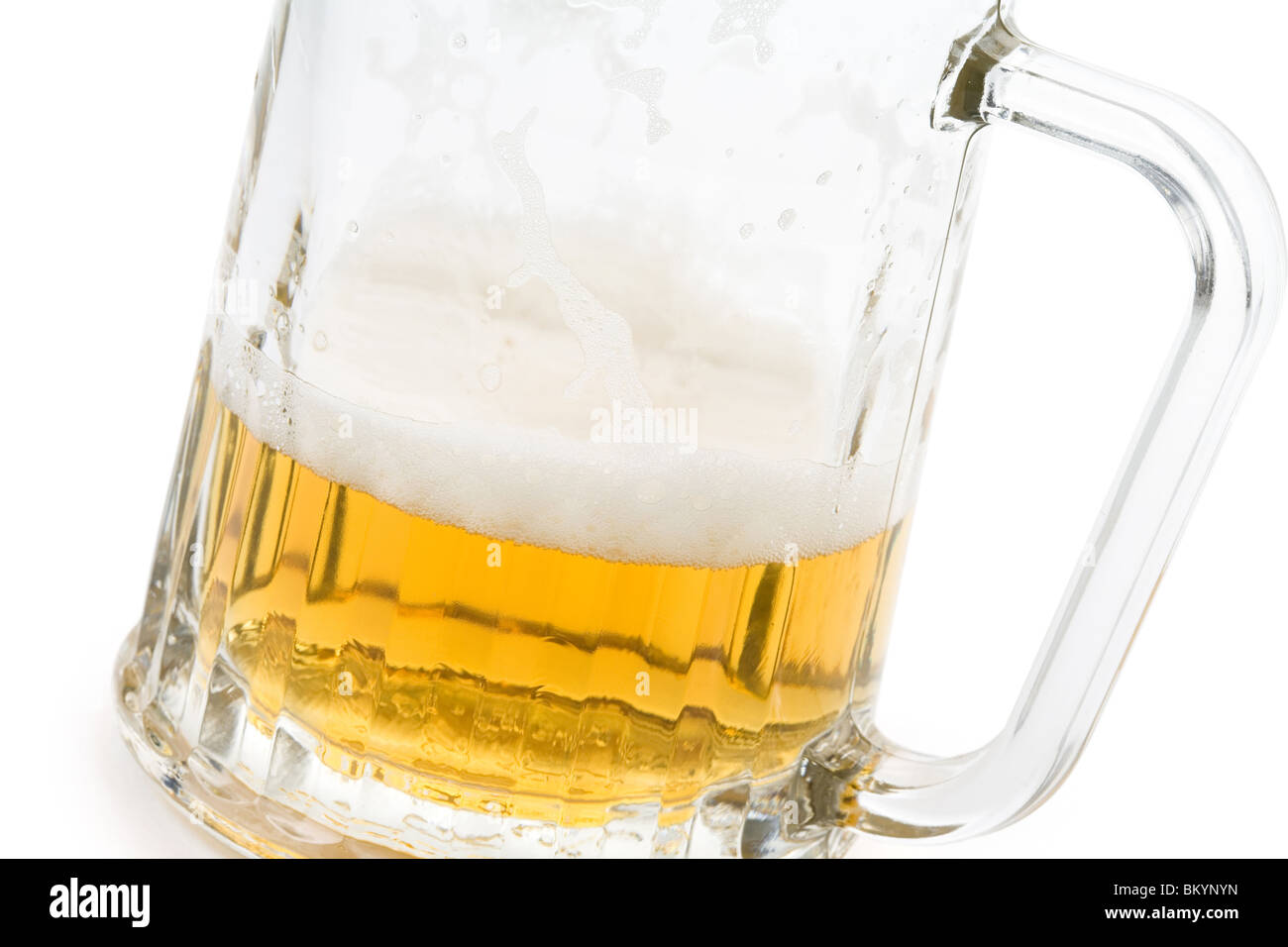 Beer mug close up shot Stock Photo - Alamy