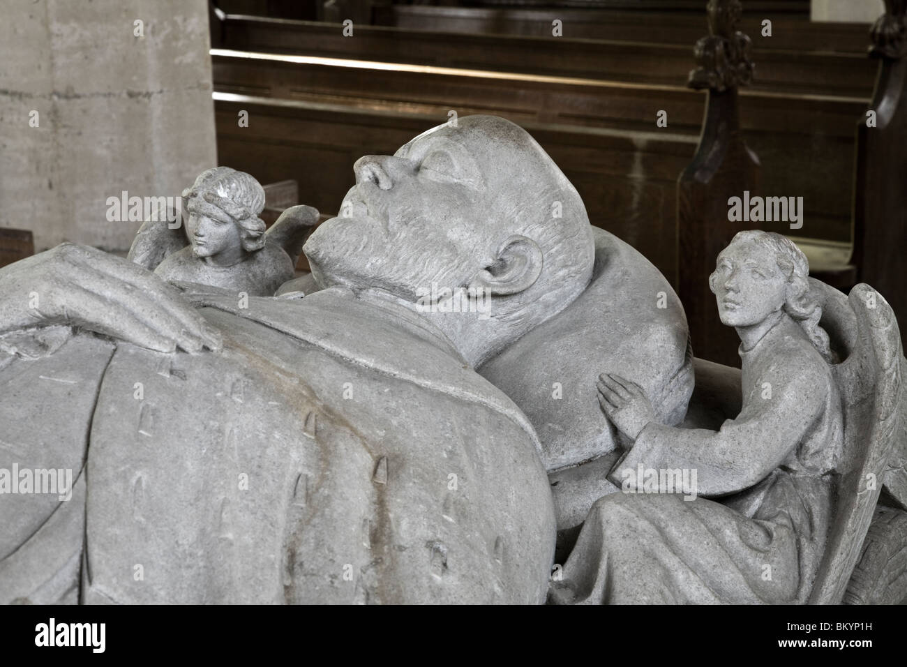 The tomb of Baron Walpole, the fifth Earl of Orford, who died in 1935 ...