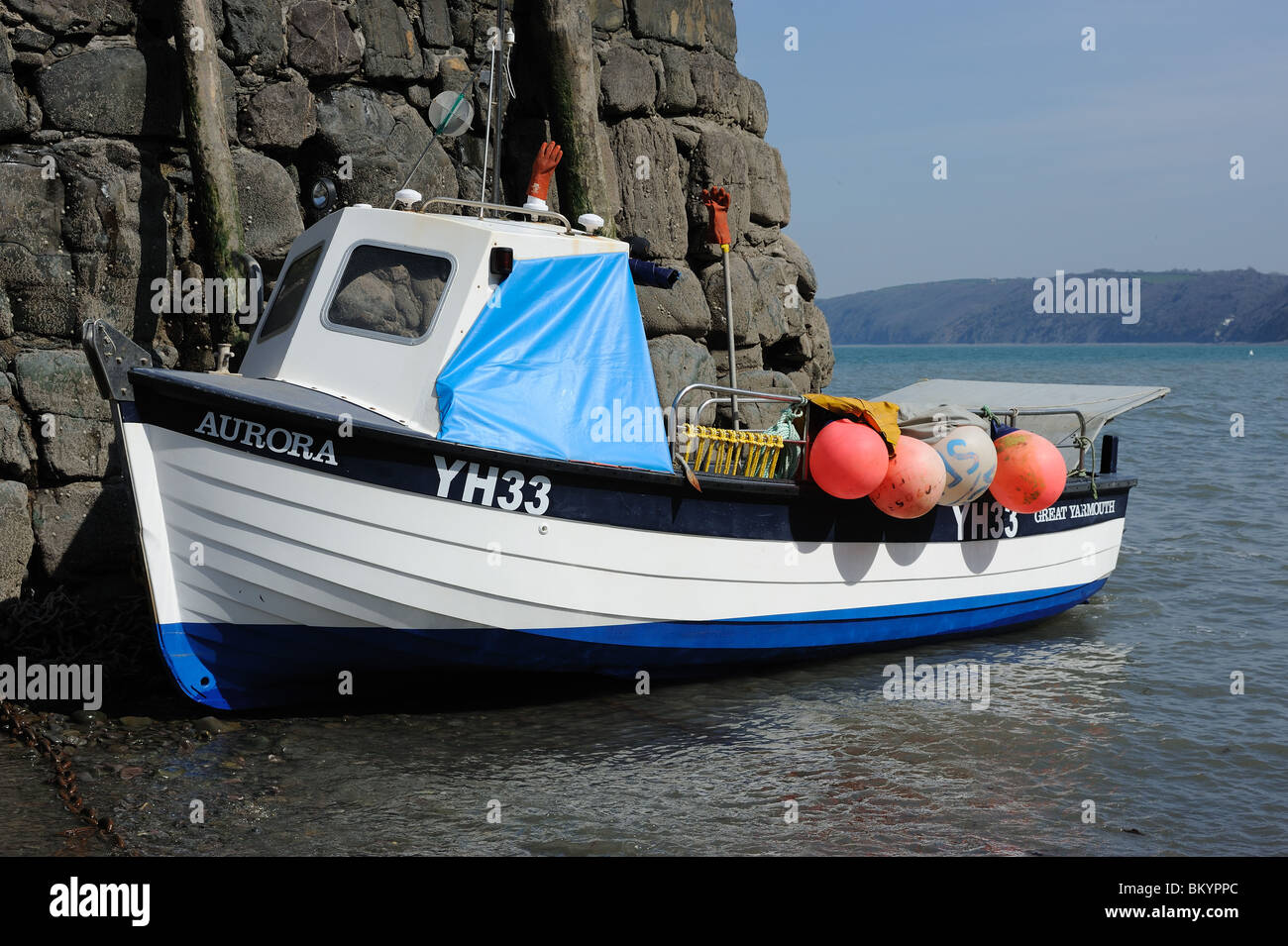 Small traditional british fishing boat hi-res stock photography and ...