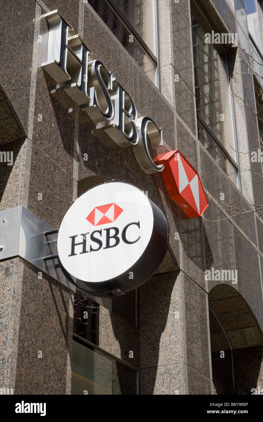 HSBC logos are seen in Toronto financial district Stock Photo - Alamy