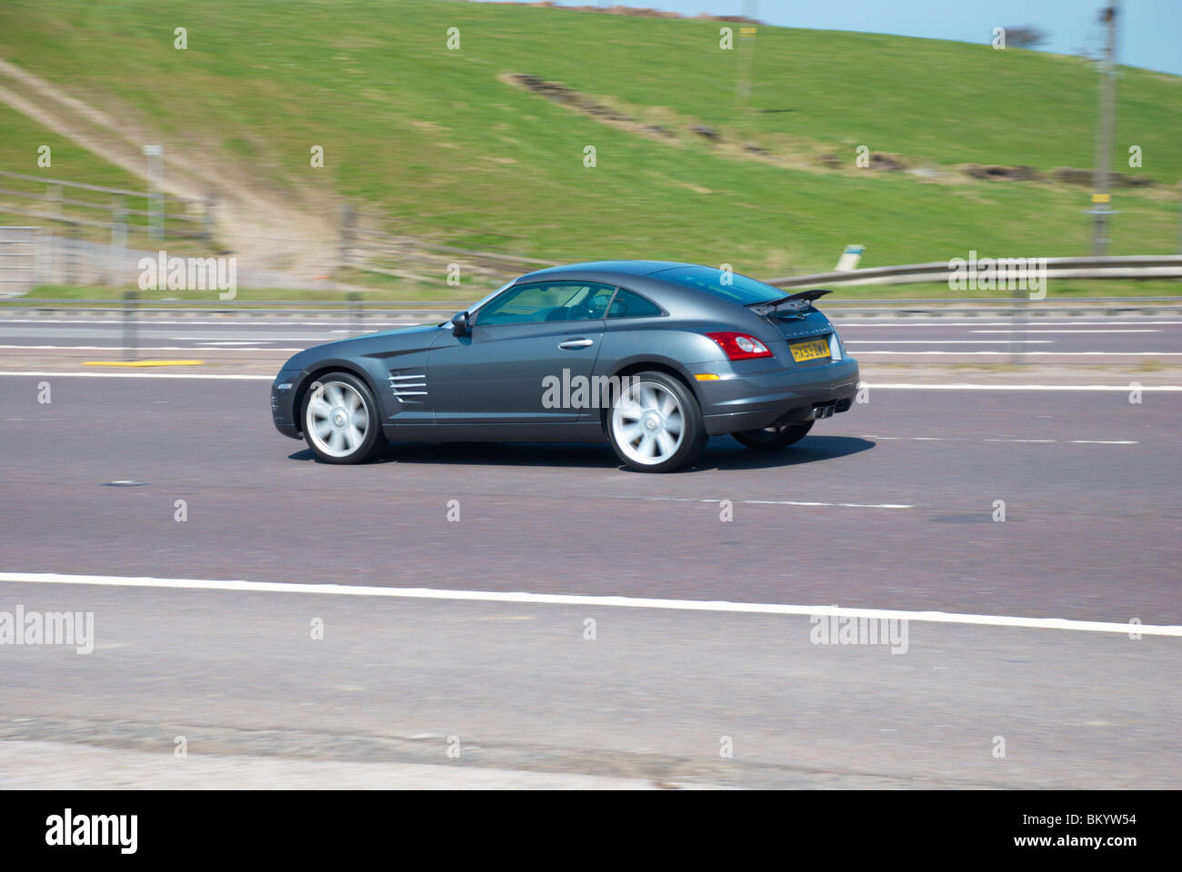 Car on the M62 Stock Photo - Alamy