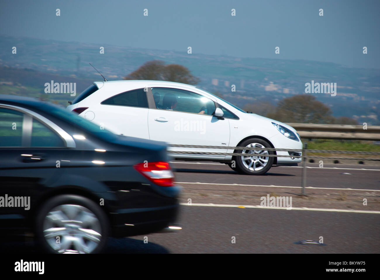 Hatch road markings hi-res stock photography and images - Alamy