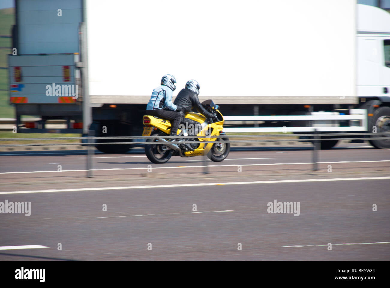 Bikers on m62 motorway near hi-res stock photography and images - Alamy