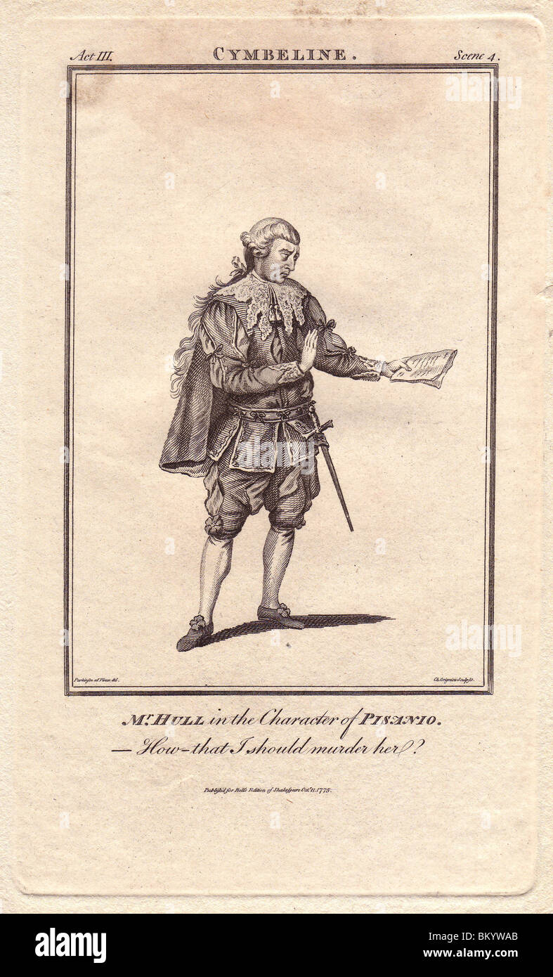 Thomas Hull as Pisanio in "Cymbeline Stock Photo - Alamy