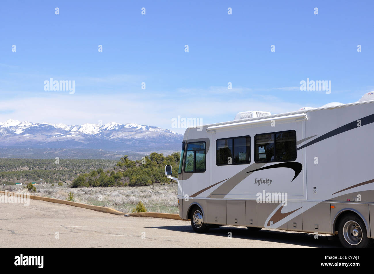 RV in Utah, USA Stock Photo - Alamy