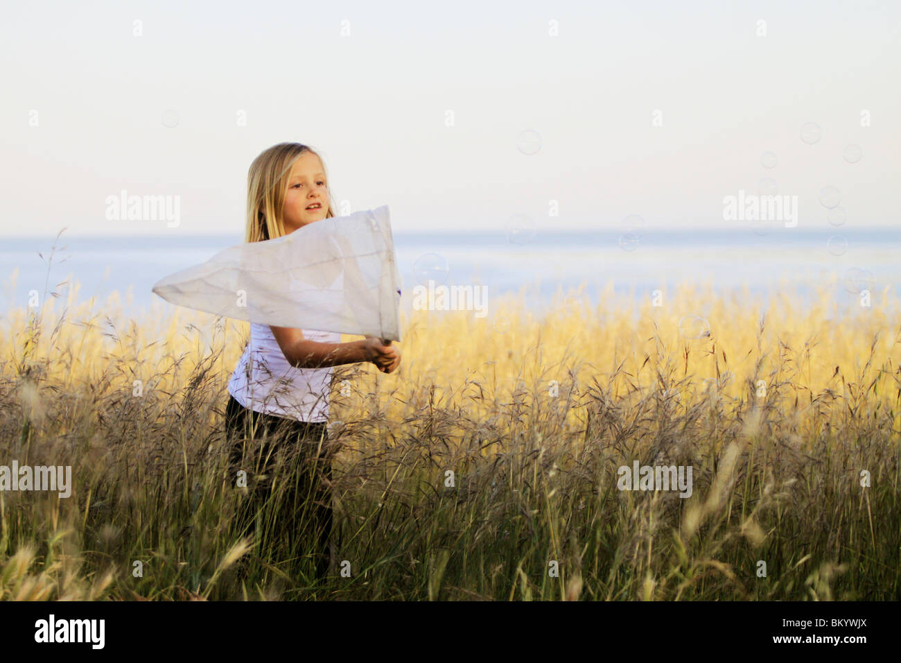 Child with butterfly net hi-res stock photography and images - Alamy