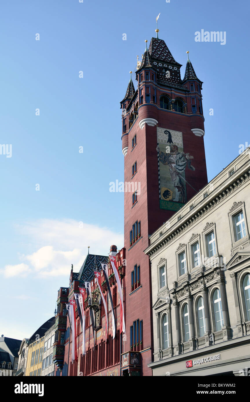 Basel town hall (Rathaus), Switzerland Stock Photo - Alamy