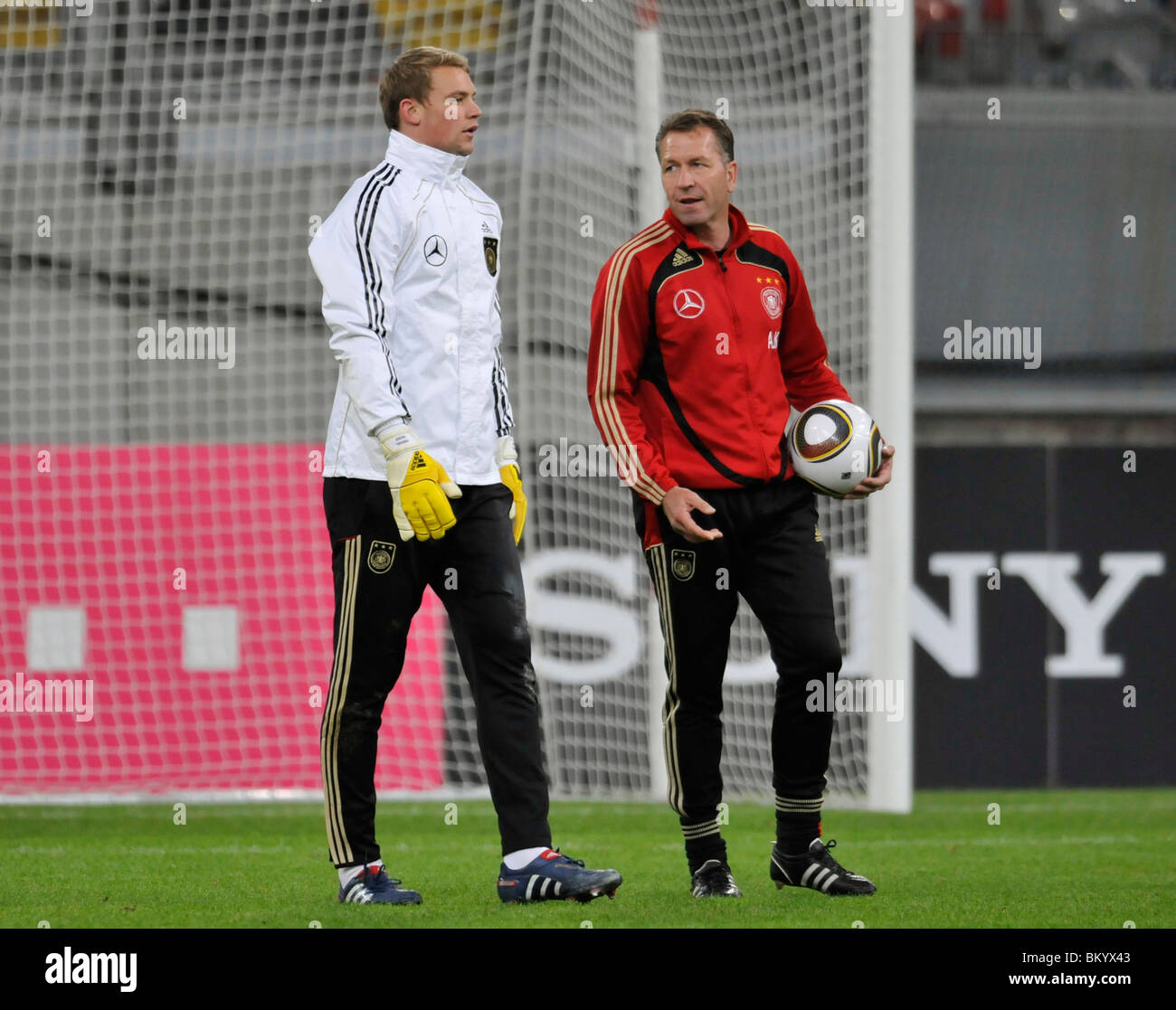 german national goalkeepers coach Andreas KOEPKE, right and goalkeeper ...