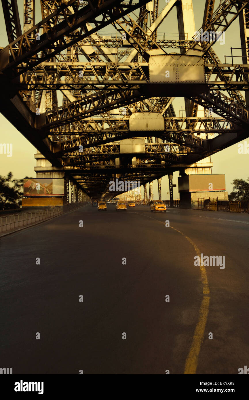 Howrah bridge sunset hi-res stock photography and images - Alamy