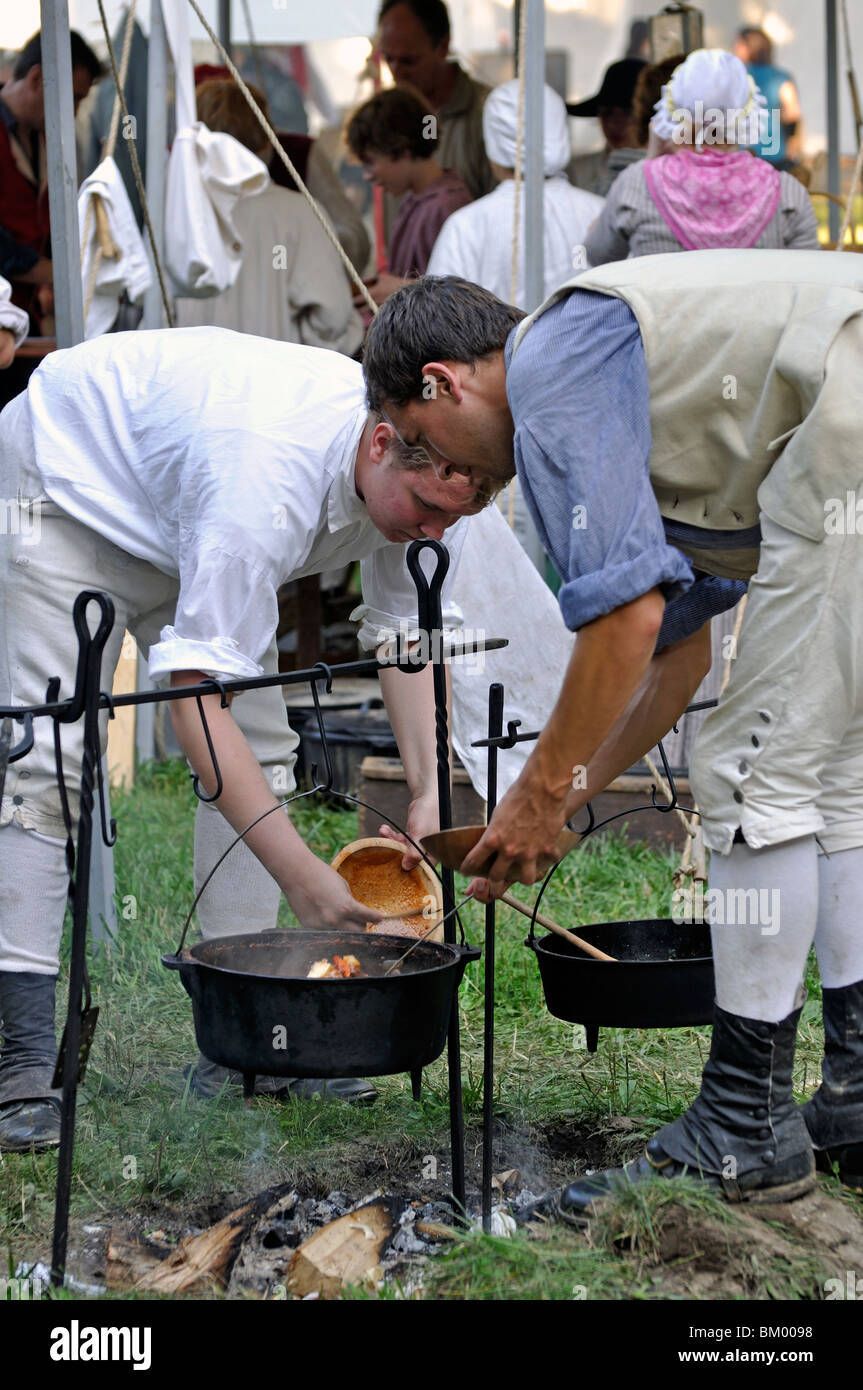 American Revolutionary War era (1770's) re-enactment, Sturbridge ...